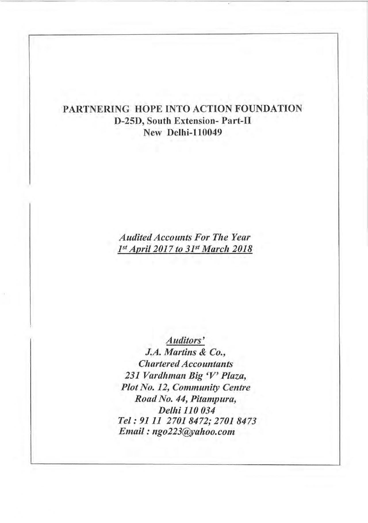 Financial Reports | PHIA